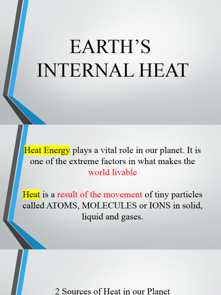 Earths Internal Heat Magmatism | PDF | Earth | Heat