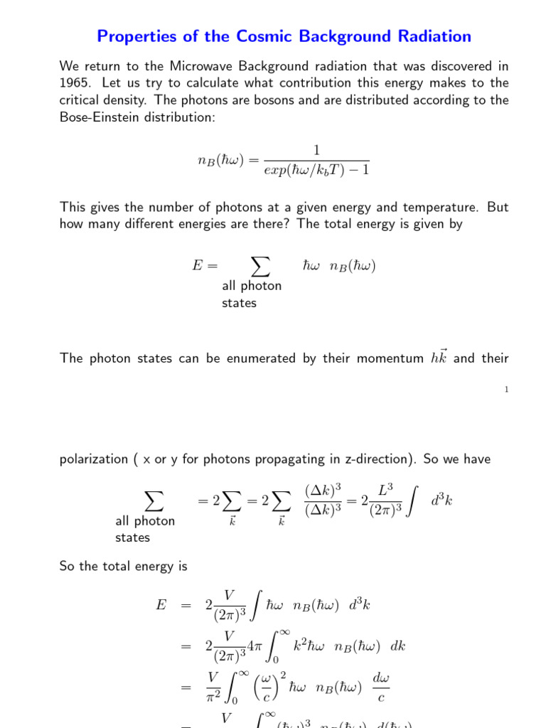 3cosmic Background Radiation | PDF