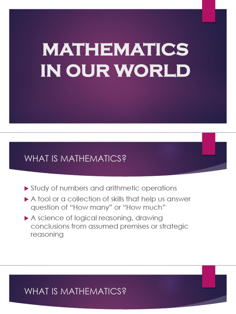 Math in Our World | PDF | Pattern | Shape