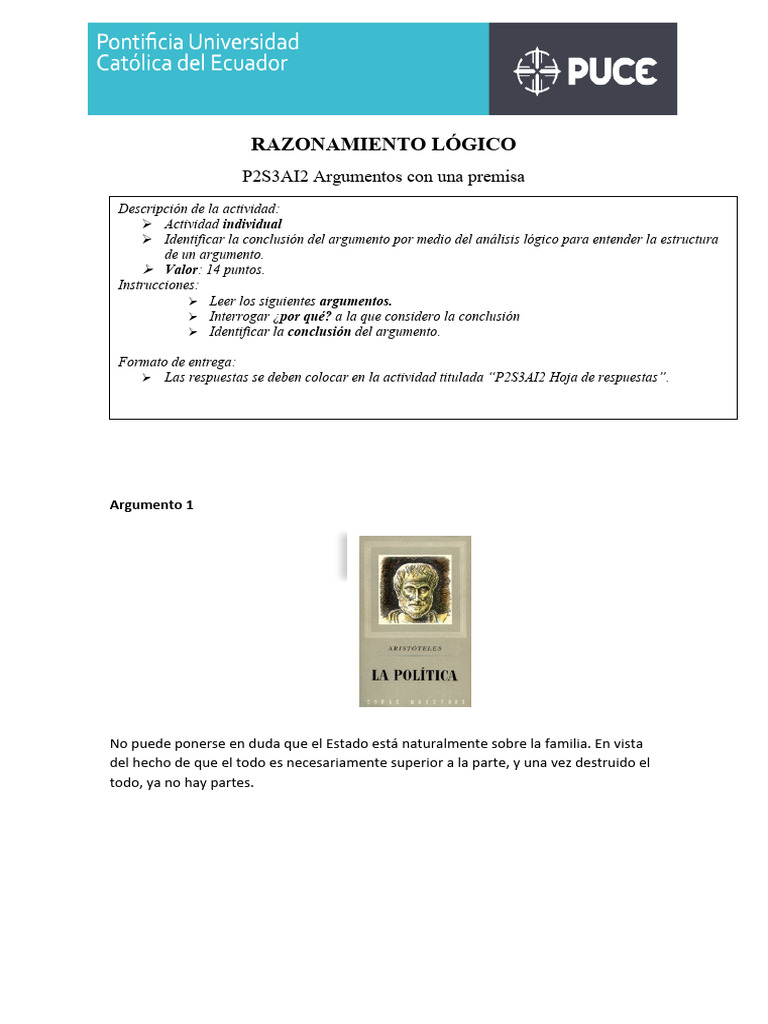 Curso de Razonamiento Lógico 2023 | PDF | Argumento | Lógica