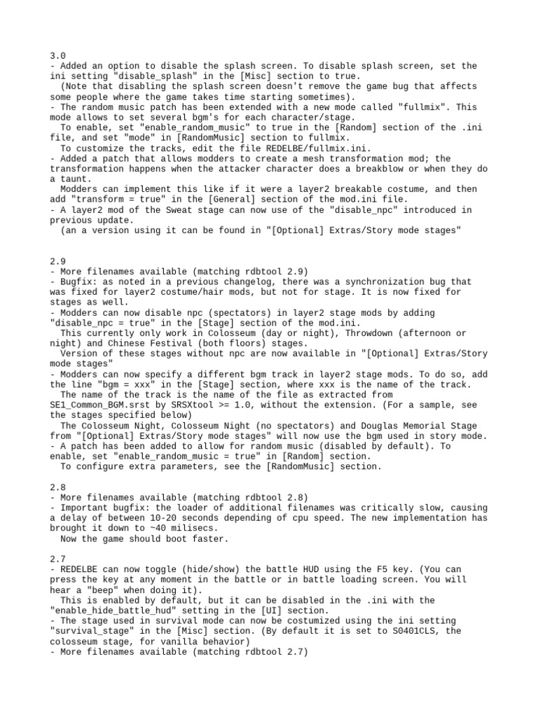 Changelog | PDF | Computer File | Filename