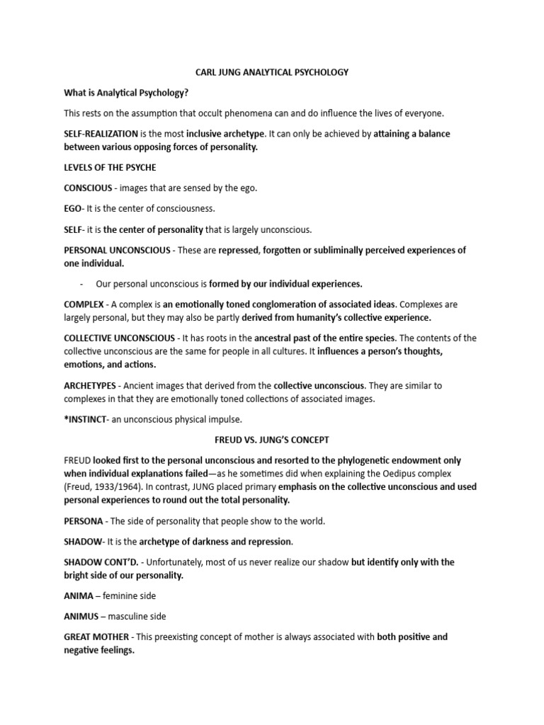 Carl Jung | PDF | Unconscious Mind | Shadow (Psychology)