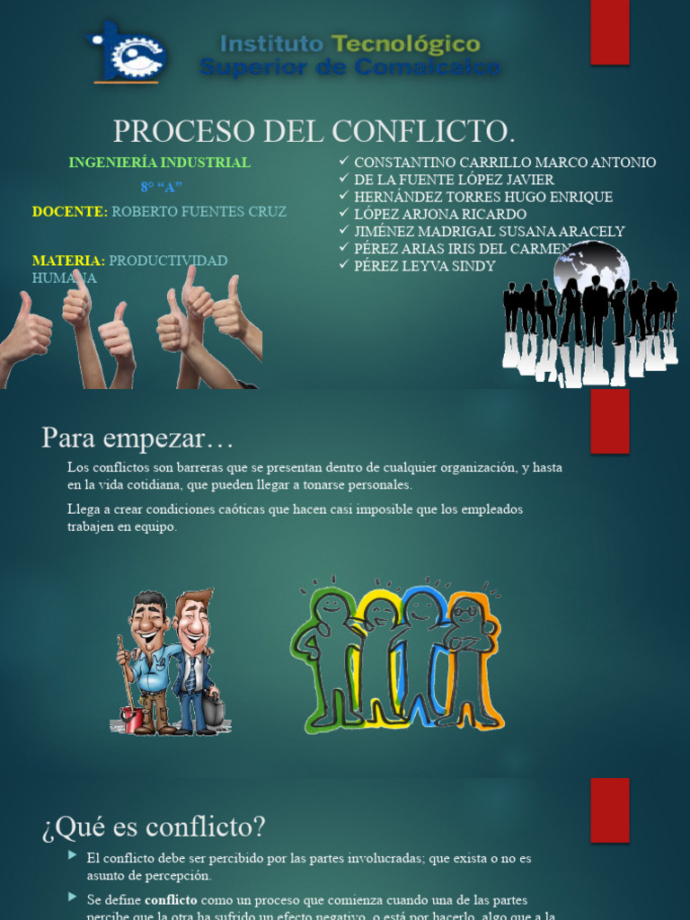 1 Proceso Del Conflicto | PDF | Las emociones | Comunicación