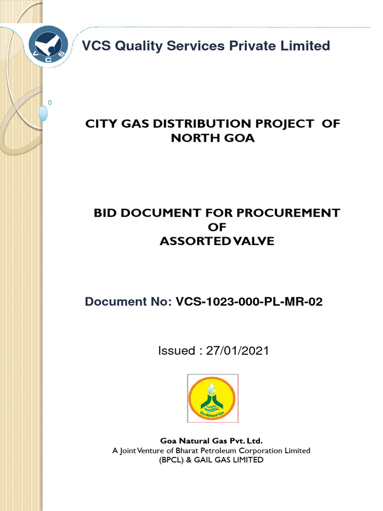 VMS Gail | PDF | Valve | Specification (Technical Standard)
