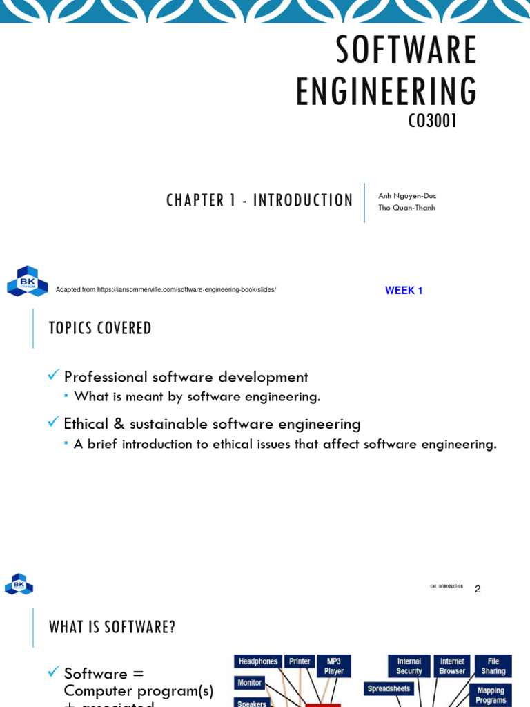 01 - Ch1 Introduction - 2023 | PDF | Engineering | Software