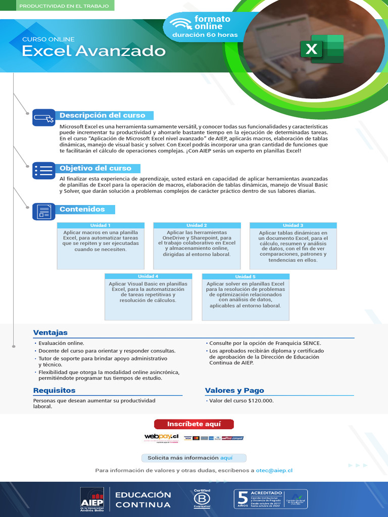 Ficha - Excel Avanzado | PDF | Microsoft Excel | Básico