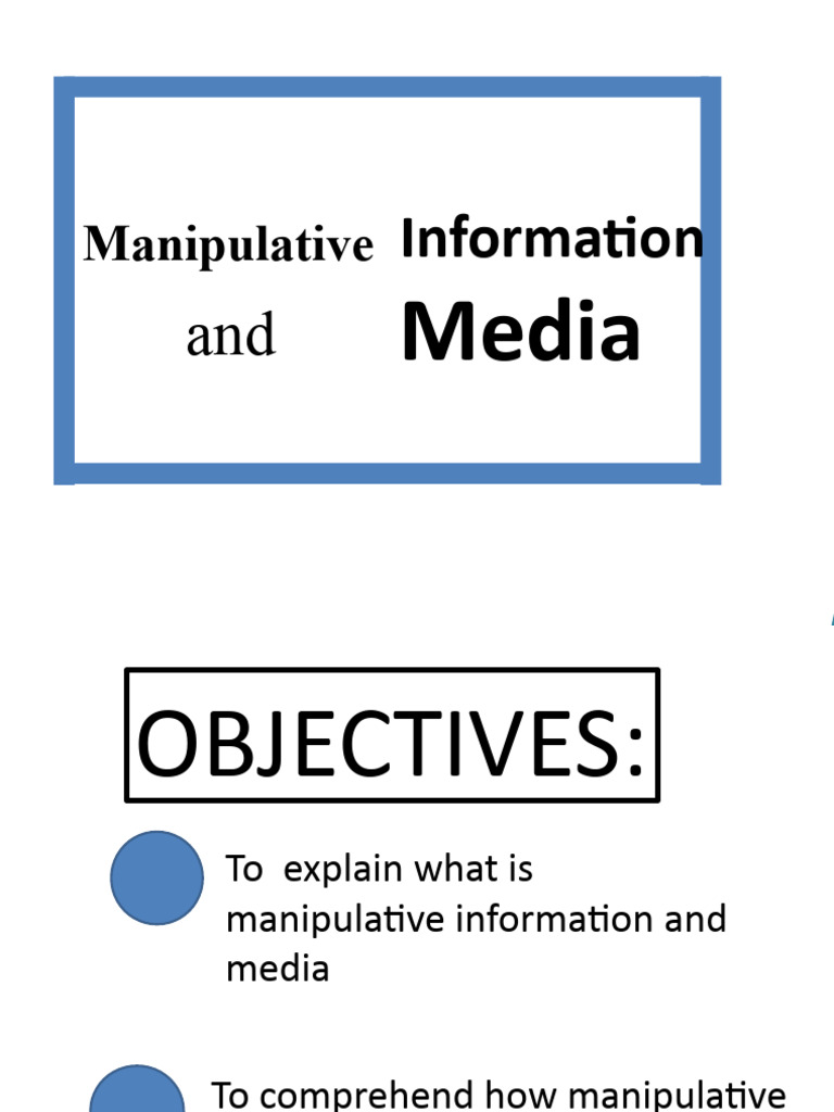 Mil 19 22 Manipulative Information and Media | PDF | Behavior ...
