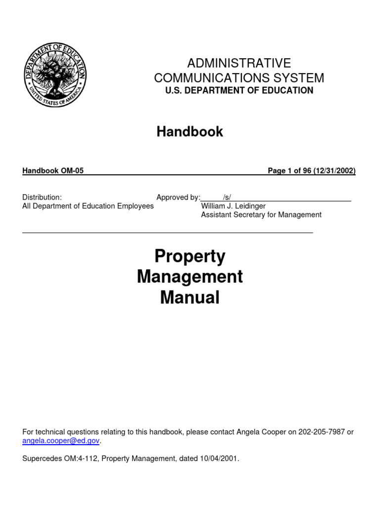 Property Management 45bc Training Manual | PDF | Procurement | General ...