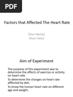 Exercise Impact on Heart Rate Experiment | PDF | Heart Rate | Heart