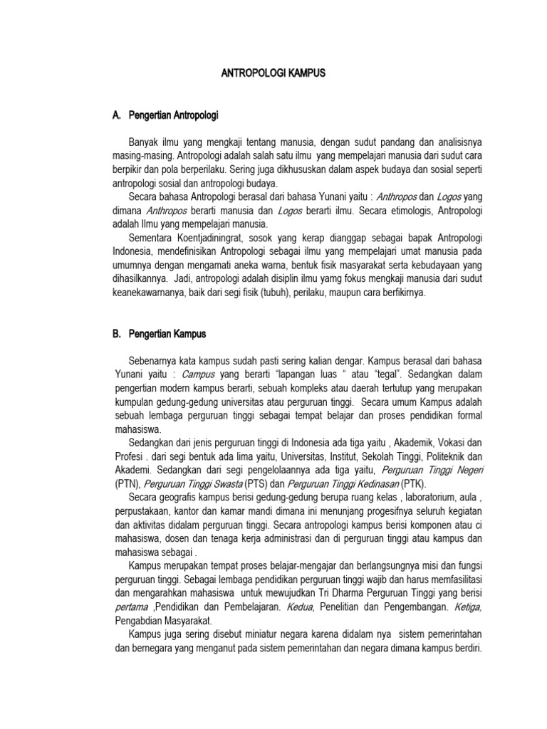 Antro Kampus XIV | PDF