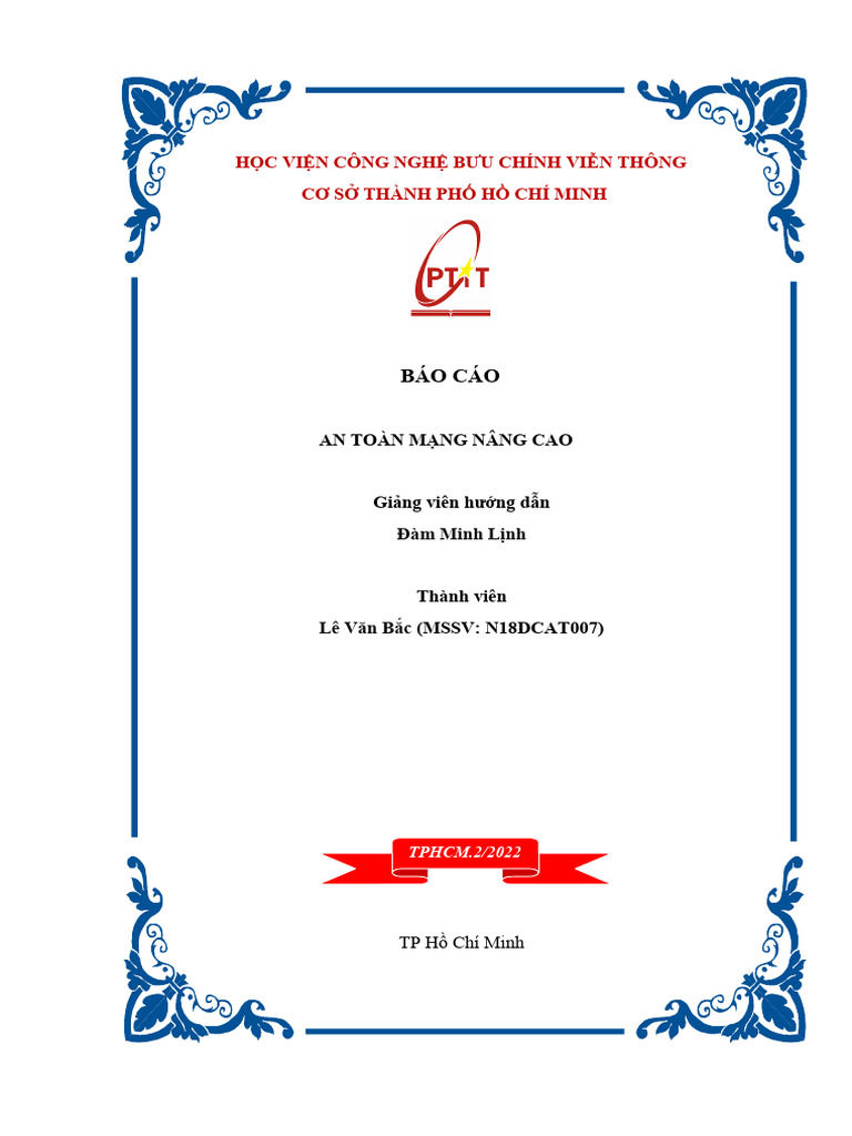 N18DCAT007 LeVanBac BAOCAO | PDF