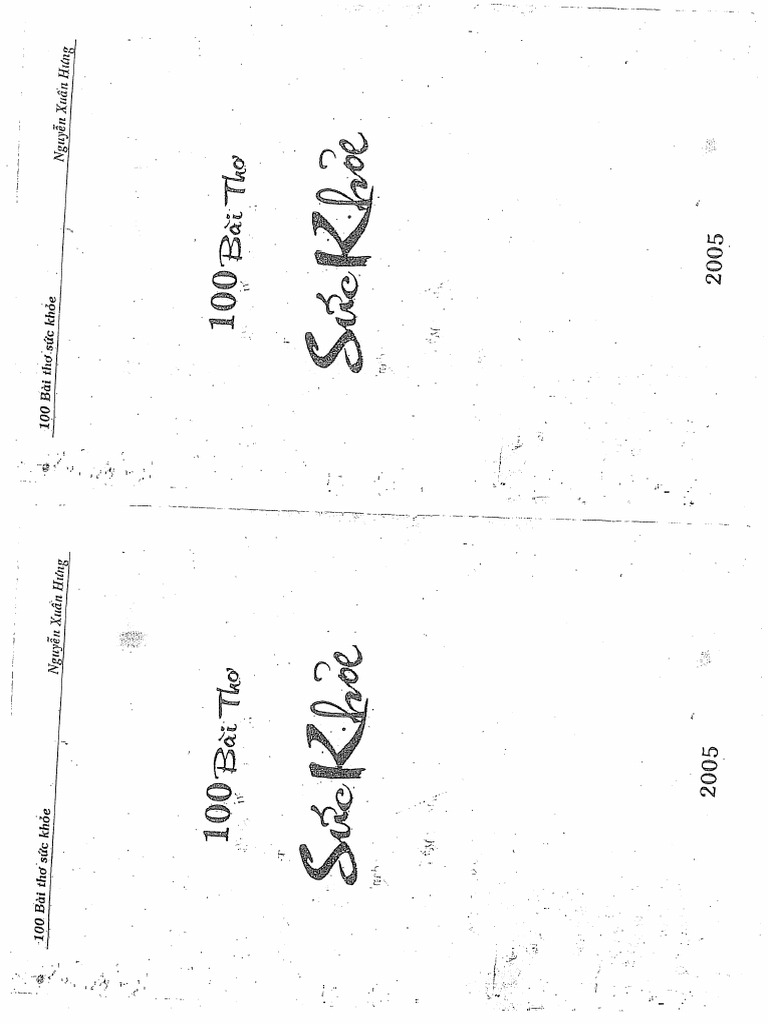 100 Bai Tho Suc Khoe | PDF