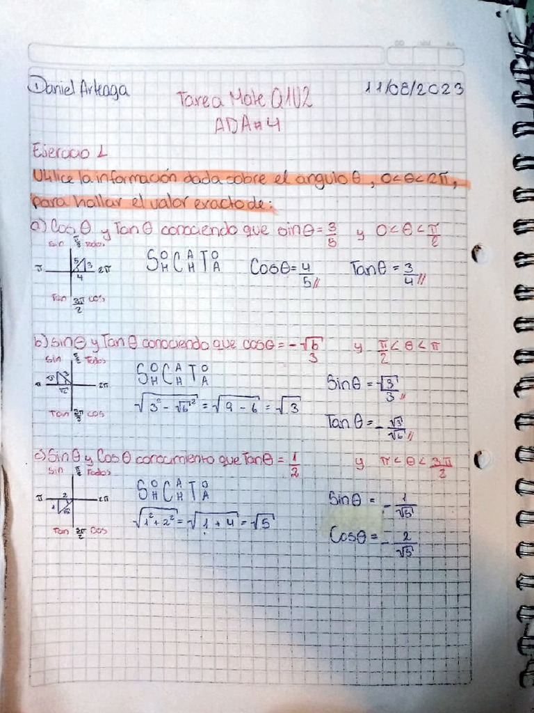 Mate Tarea Ada4 | PDF