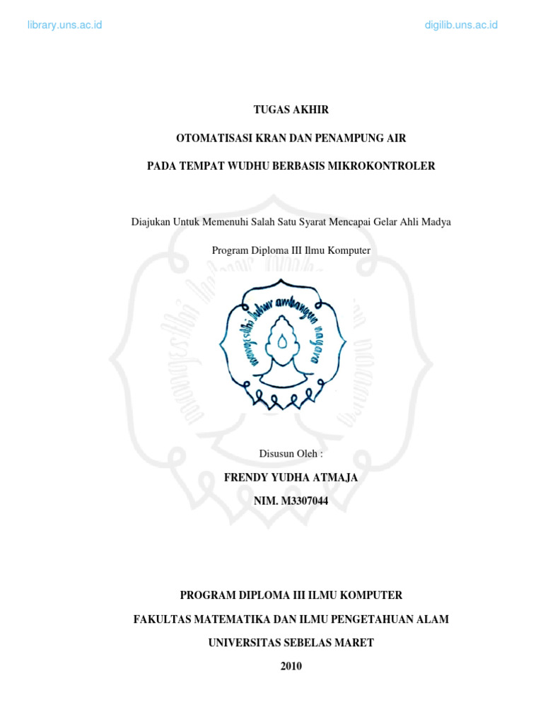 Tugas Akhir: Library - Uns.ac - Id Digilib - Uns.ac - Id | PDF