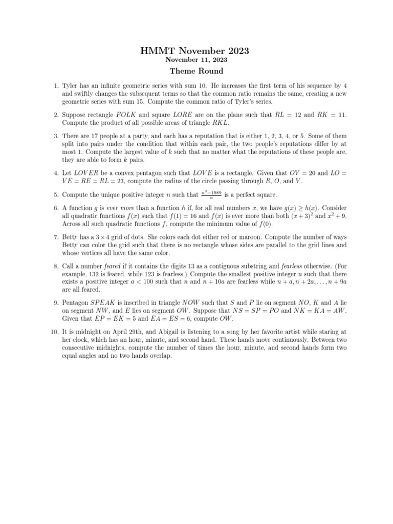 Problems | PDF | Rectangle | Area