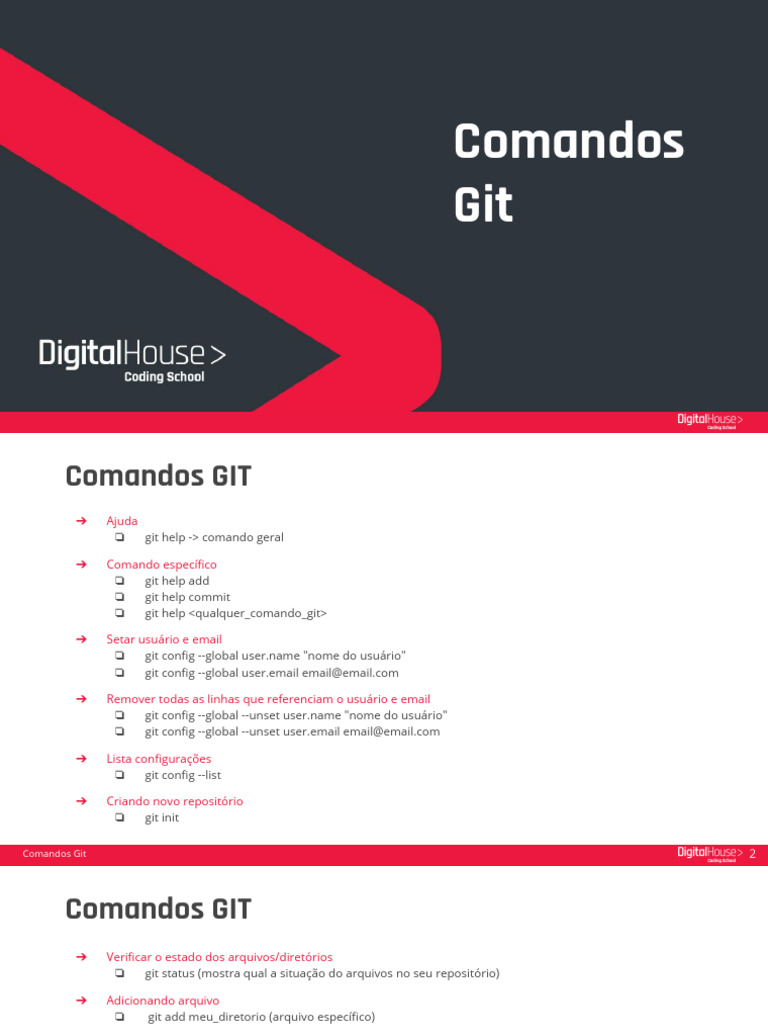 Comandos Essenciais do Git | PDF | Informática | Programas