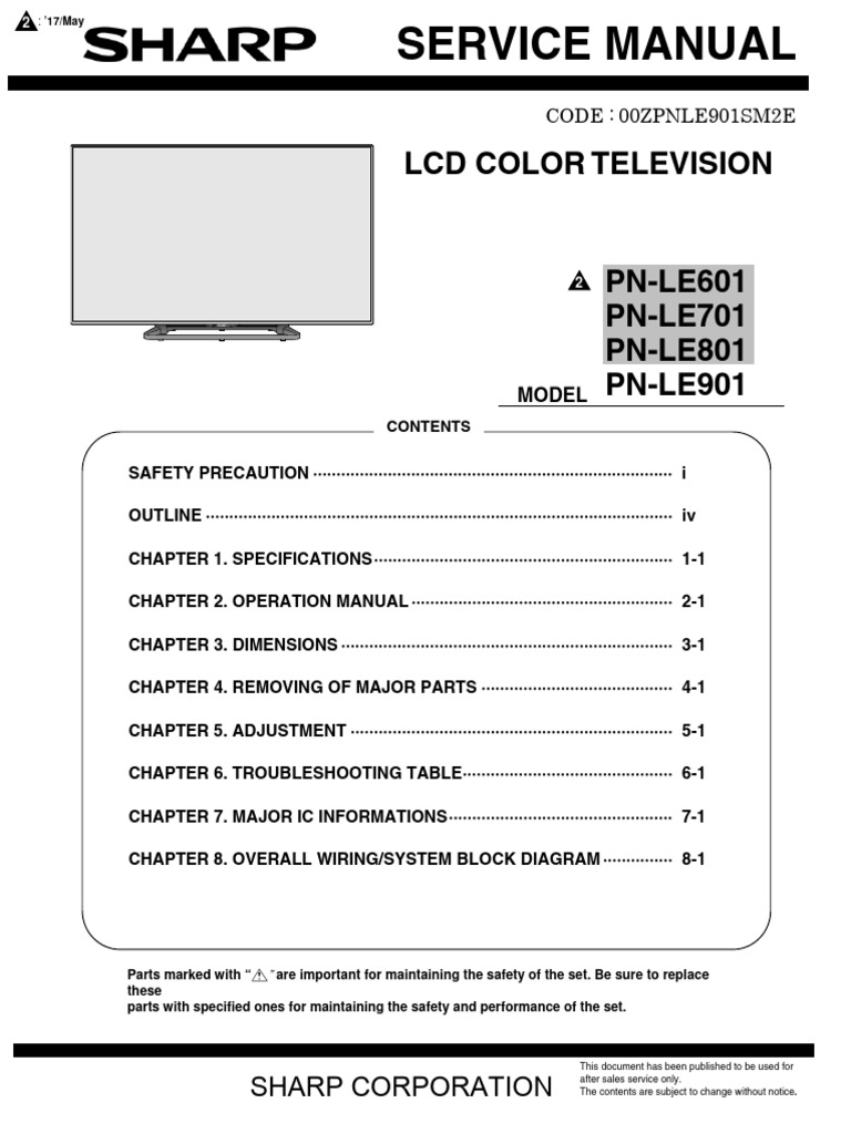 Pnle601 701 801 901 SM 00zpnle901sm2e | PDF | Technologie et ingénierie