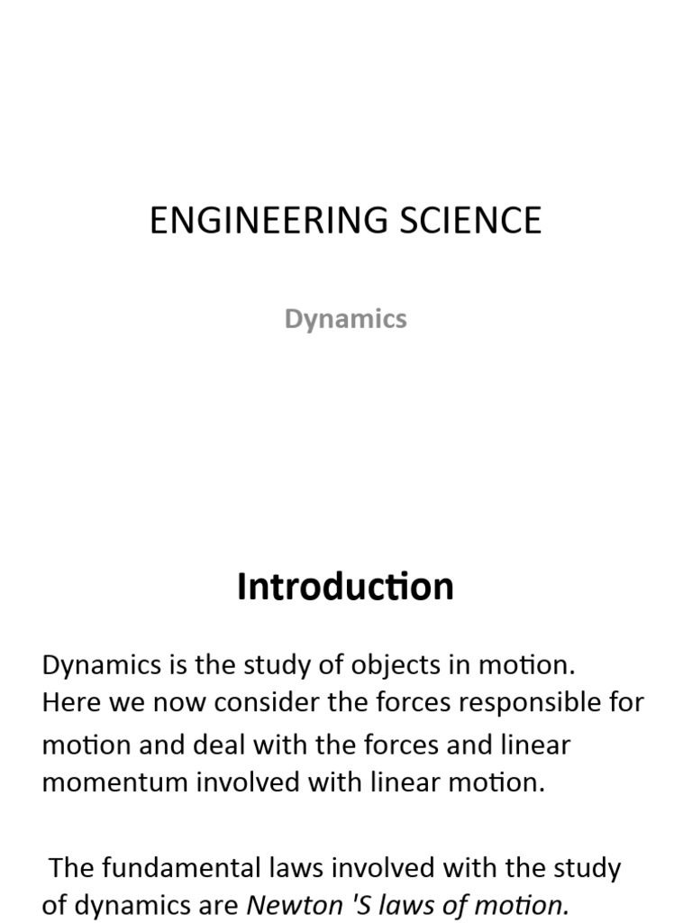 DYNAMICS | PDF | Force | Weight