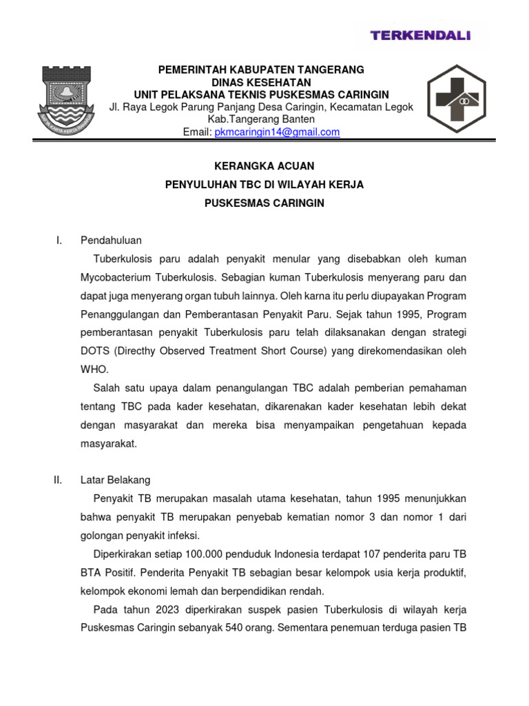 Kak Penyuluhan TB PDF | PDF