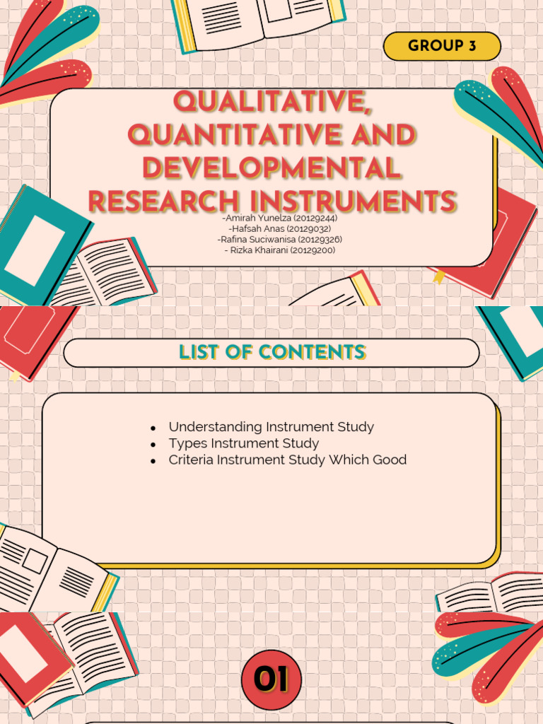 Types and Criteria of Research Instruments | PDF | Validity (Statistics ...