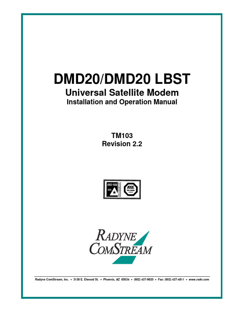 dmd20 Manual | PDF