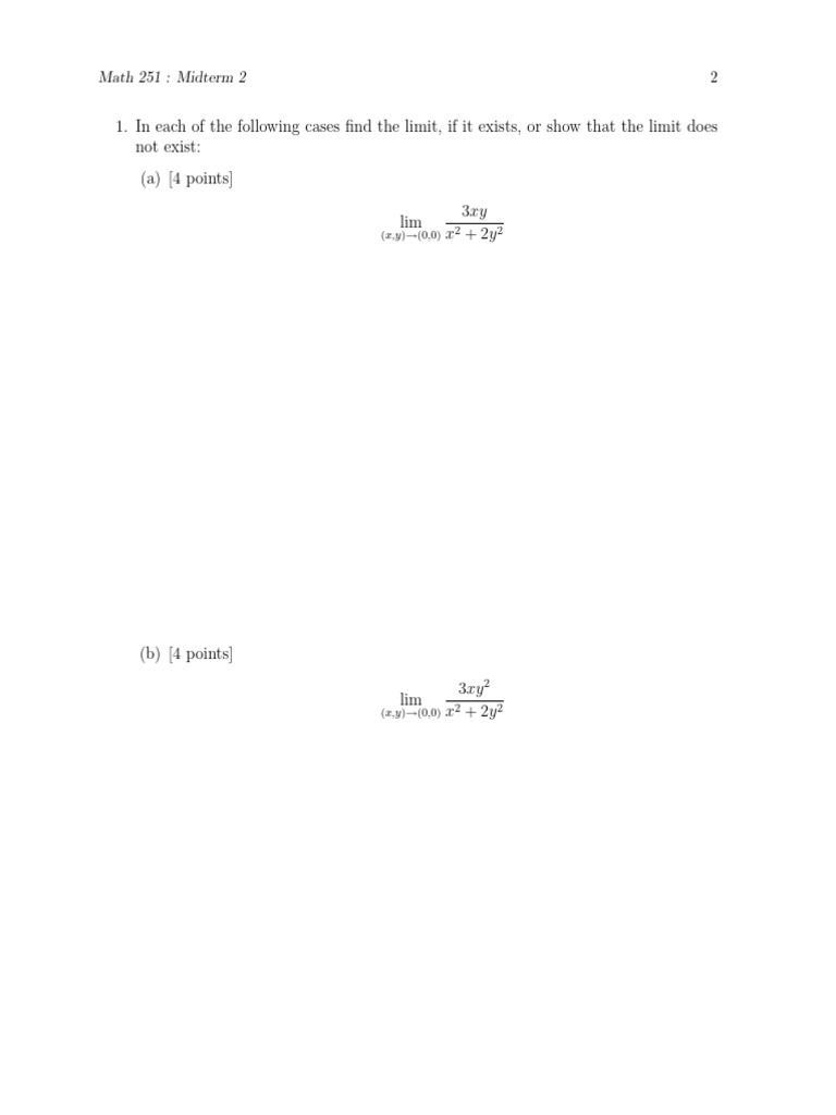 251 Sample MT2-1 | PDF | Derivative | Analysis