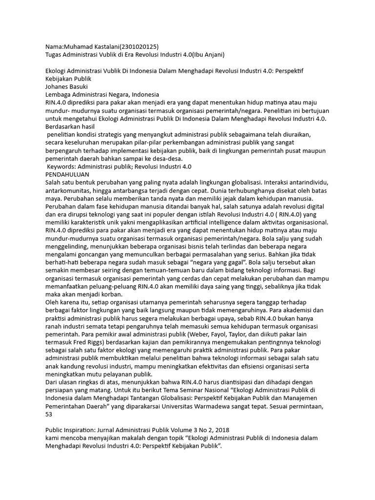 Tugas Ibu Anjani | PDF