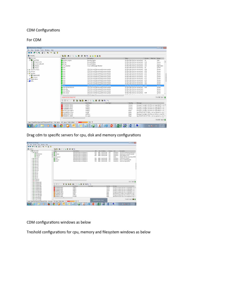 CDM Configurations | PDF