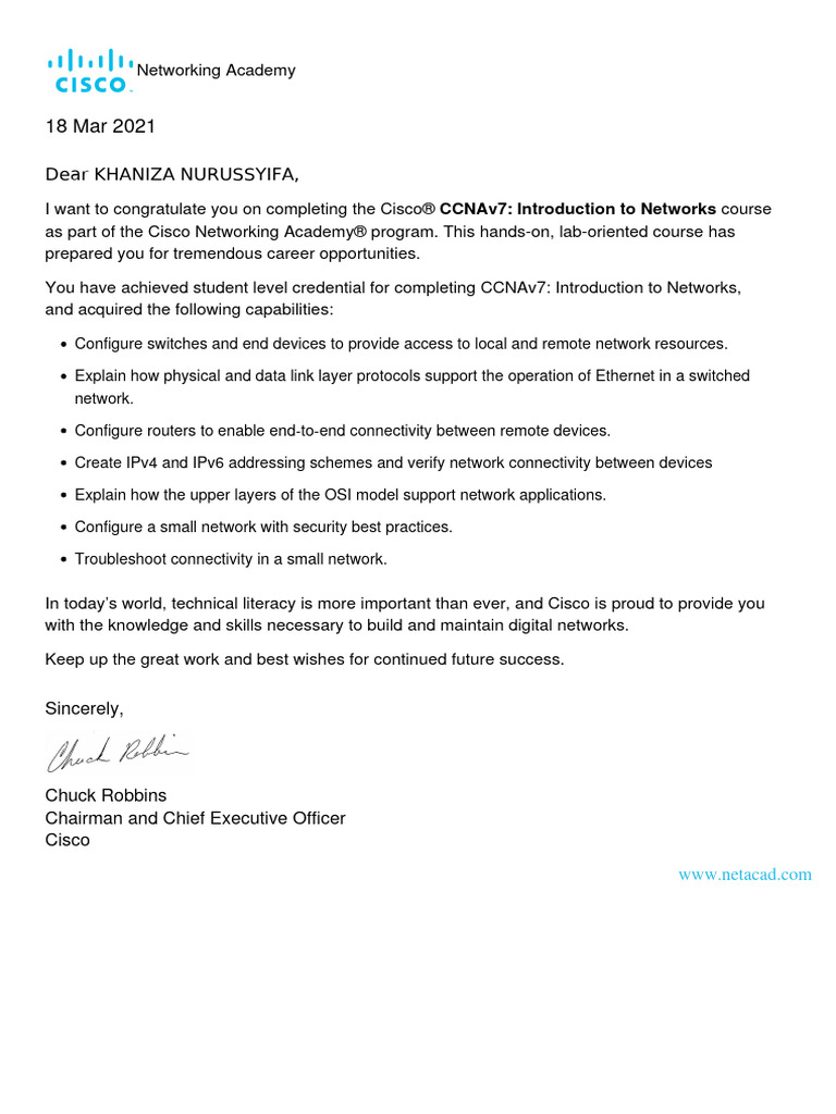 KHANIZANURUSSYIFA Jaringan Kompute Letter | PDF