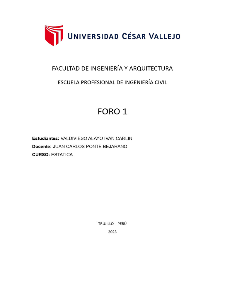 Foro 1 Armaduras | PDF | Braguero | Ingeniero civil