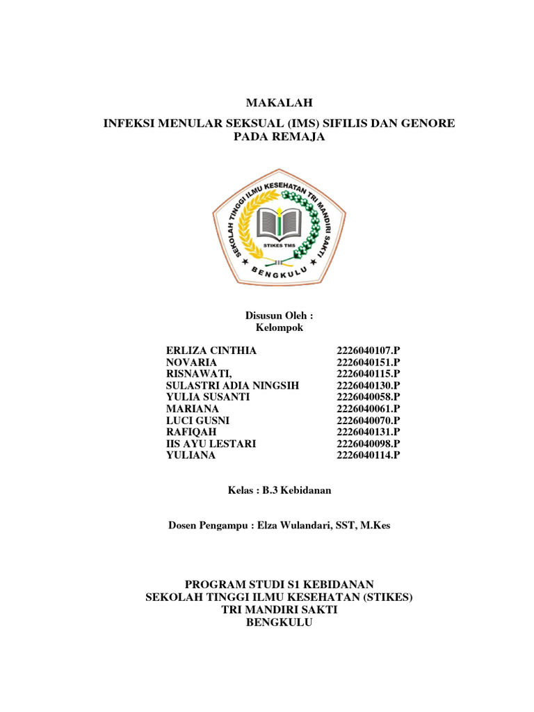 MAKALAH IMS SIFILIS DAN GENORE Remaja | PDF