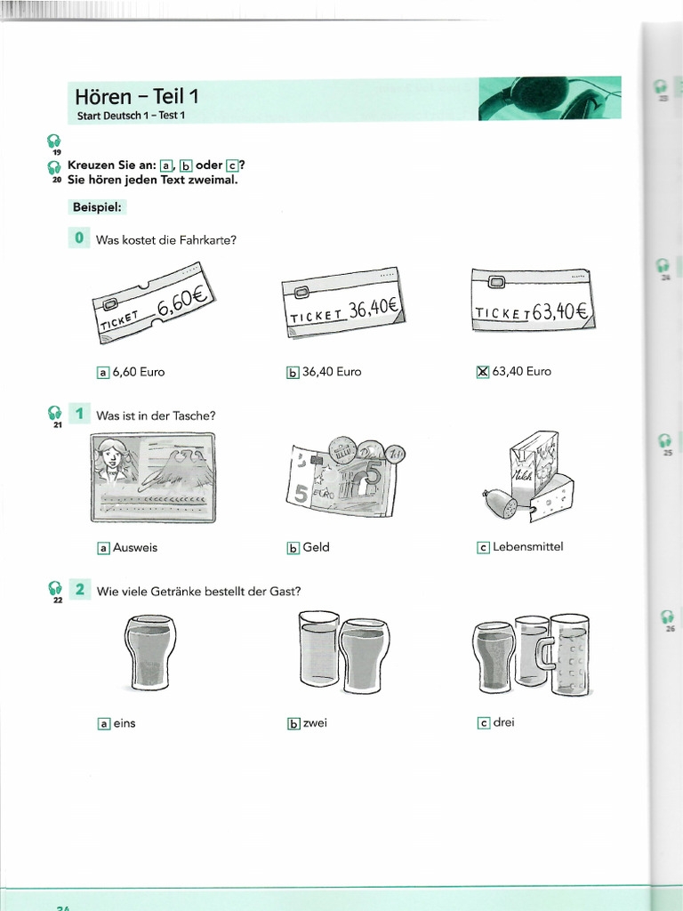 A1 Exam Practice Test 1 | PDF