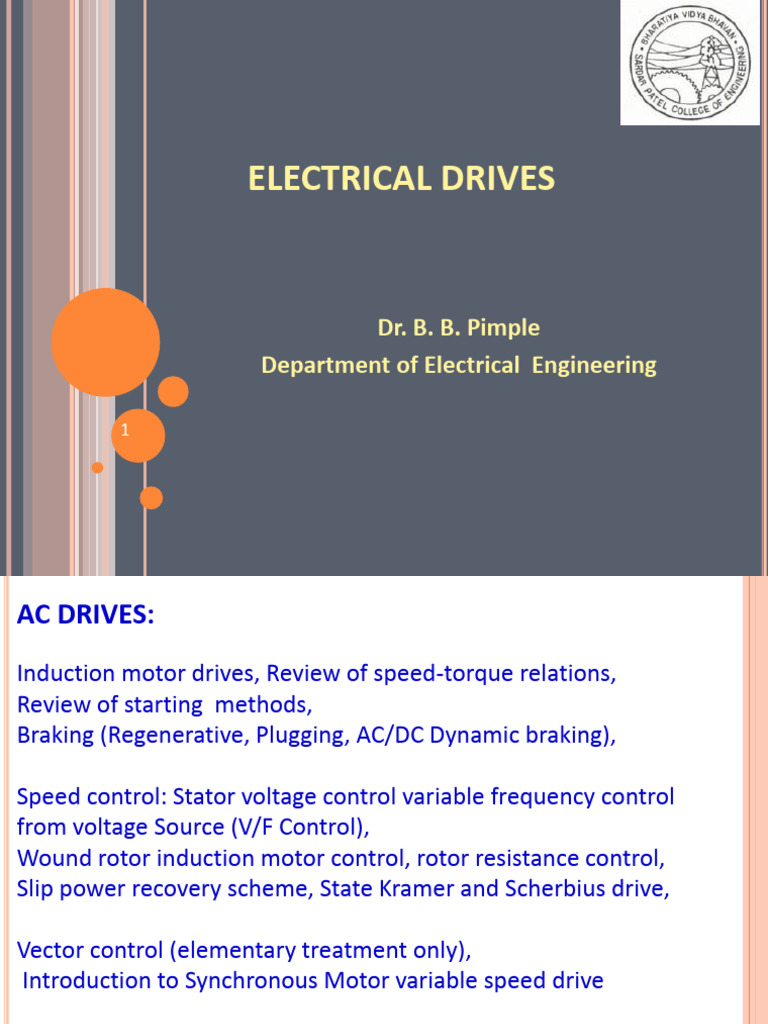ELEDRIVES-IM Drives | PDF | Electric Motor | Electrical Resistance And ...