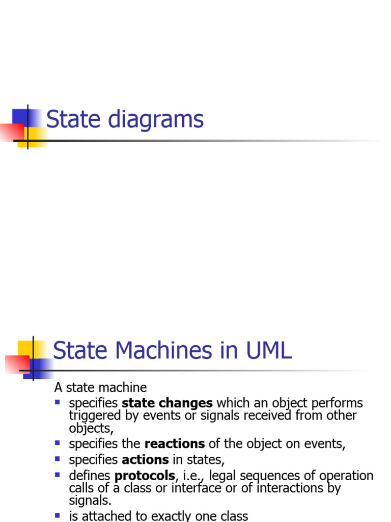 State Diagram | PDF | Object (Computer Science) | Models Of Computation