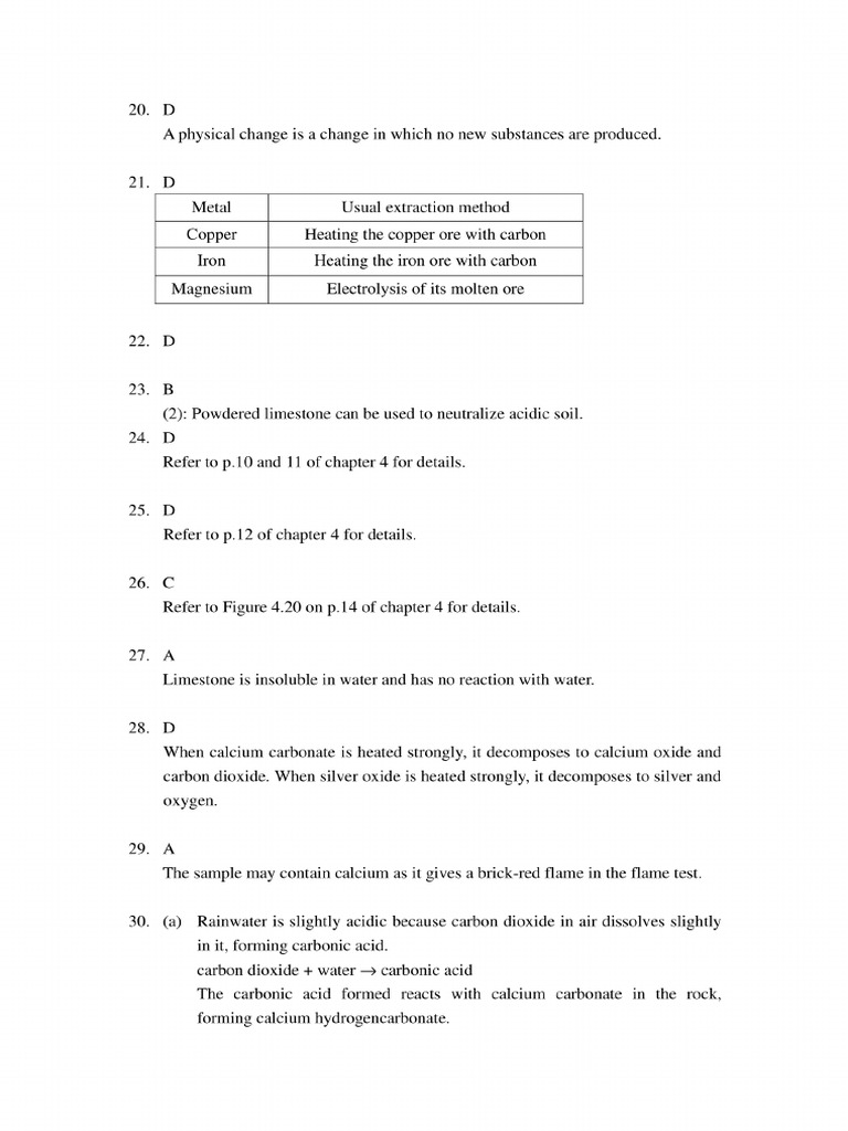 Chem Chapter 4 Answer | PDF