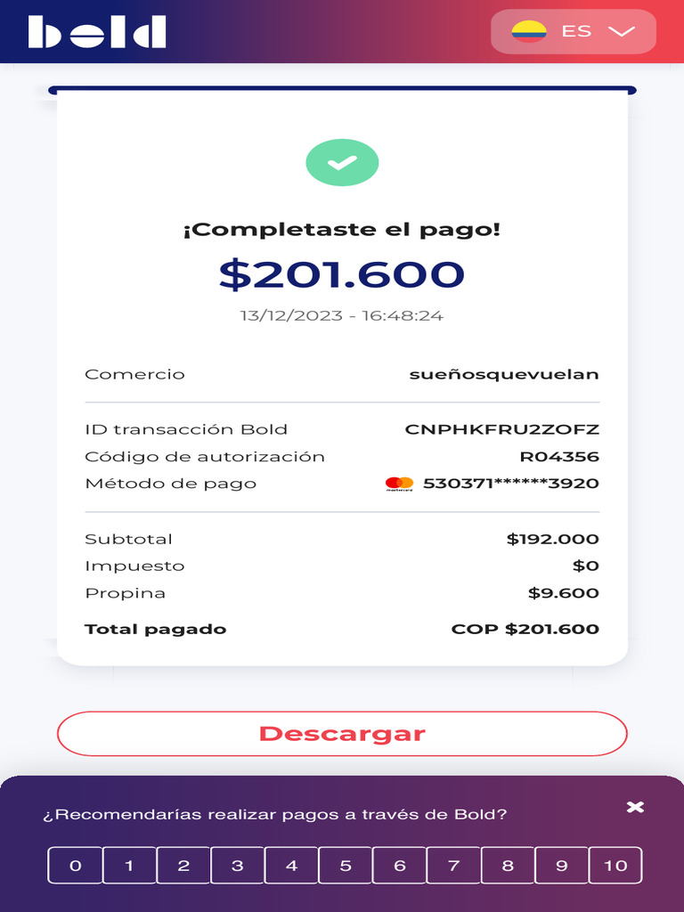 Completa Tu Compra Con El Link de Pago Bold | PDF
