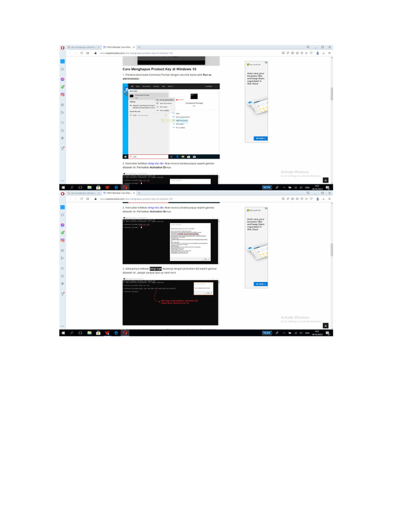 Cara Aktivasi Win10 | PDF