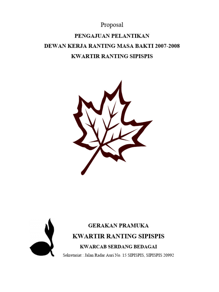 Dokumen - Tips - Proposal Pengajuan Pengesahan Pelantikan DKR | PDF