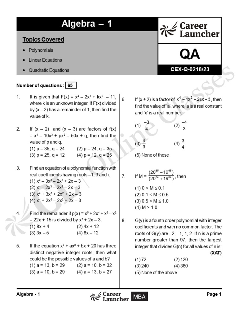 7601 Algebra1classsheet | PDF | Factorization | Elementary Mathematics