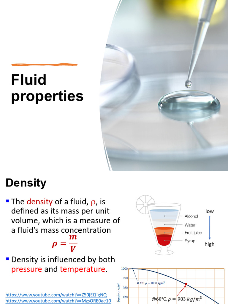 Lecture2 Fluid Properties | PDF