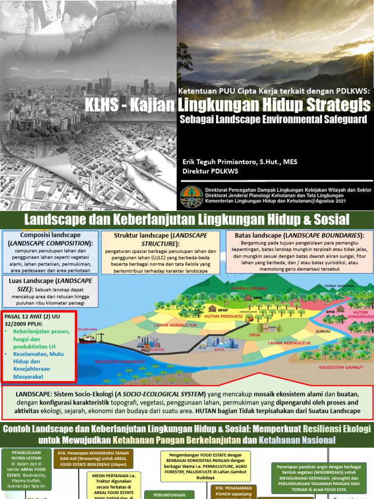 Penerapan Klhs Dan Puu CK Terkait Dengan Pdlkws 03 Agt 2021 - Klhs ...