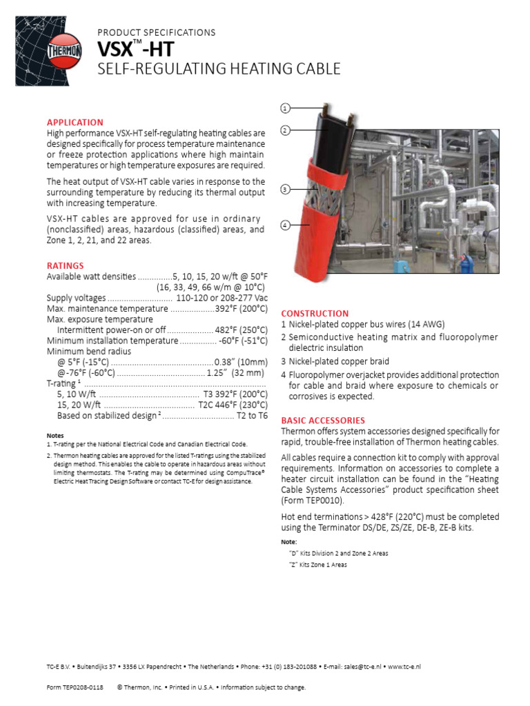 En Us DS Thermon VSX HT | PDF