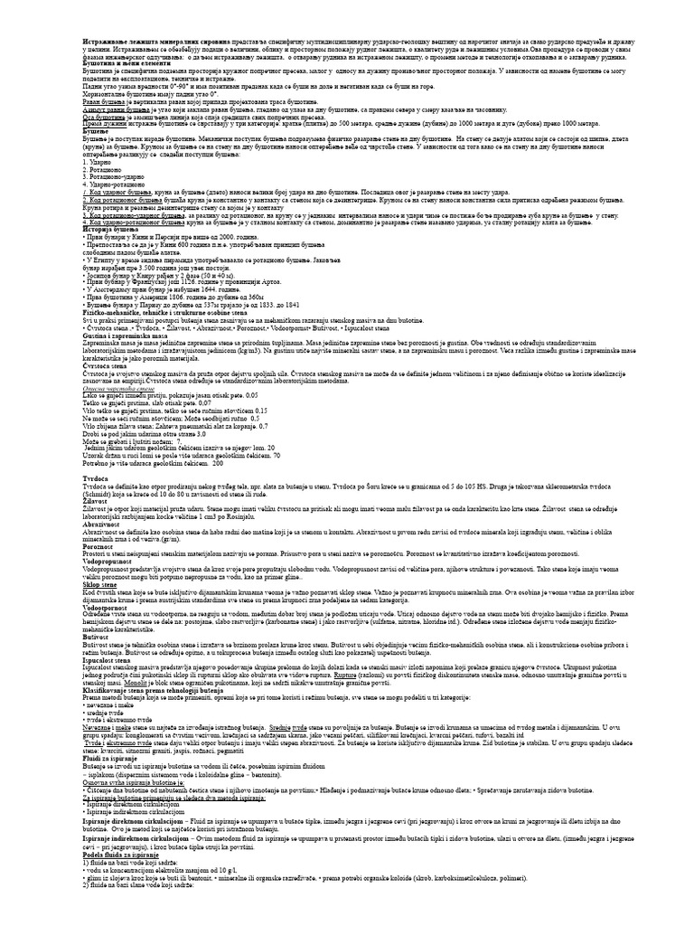 Bušenje Kolokvijum 1 | PDF