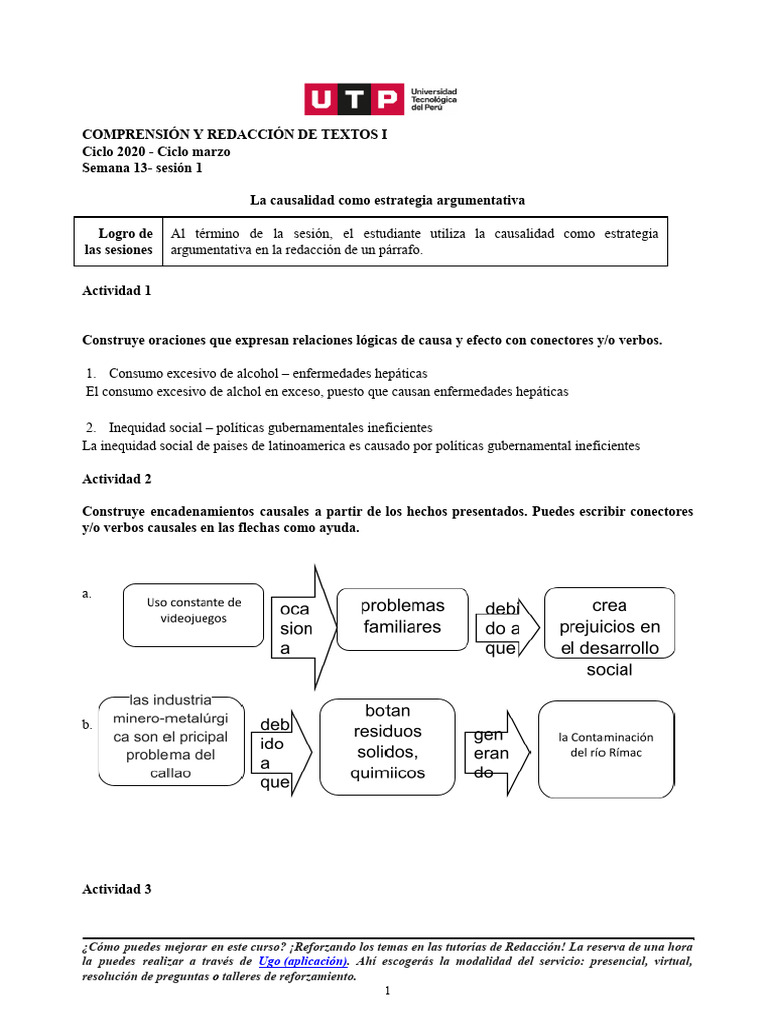 S13.s1 La Causalidad Como Estrategia Discursiva (Material) 2020-Marzo ...