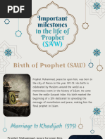 Here Is A Timeline of The Most Important Events in The Life of Prophet ...