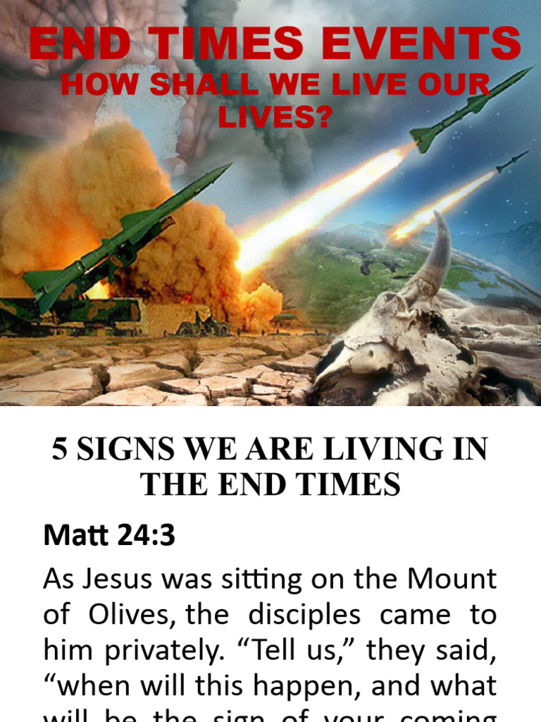 Signs of the End Times Explained | PDF