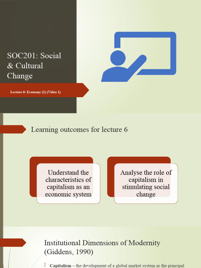 SOC201 - Lecture 6 - Capitalism and Commodification | Download Free PDF ...
