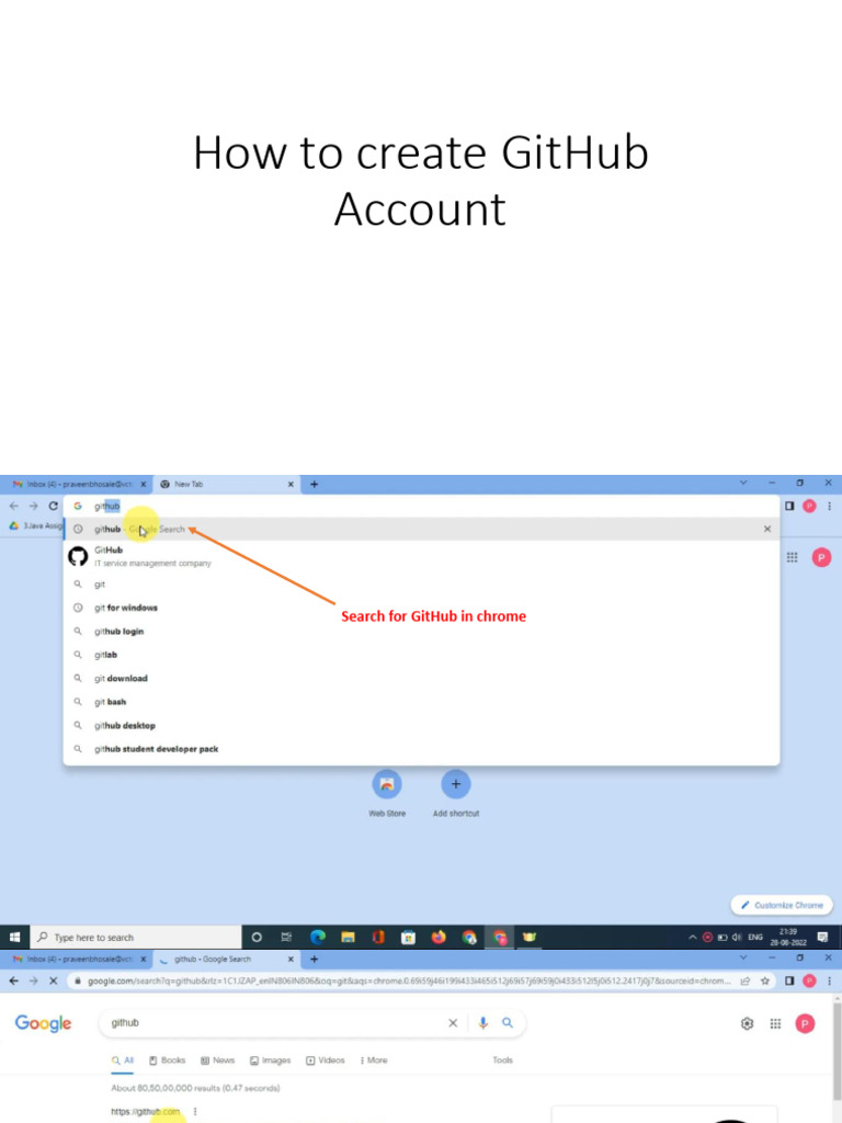 How To Create GitHub Account | PDF