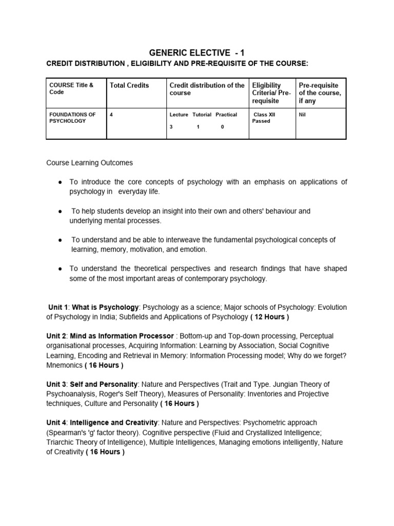 Fop (Ge) First Sem | PDF | Psychology | Creativity