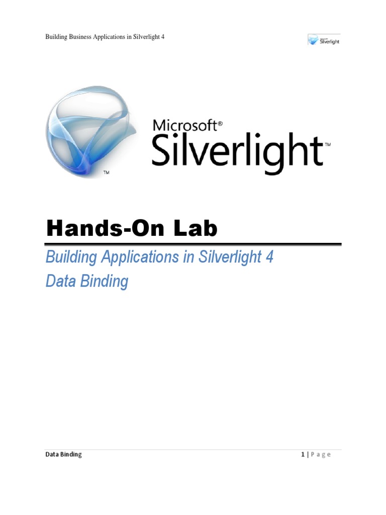 04 Data Binding Pdf Extensible Application Markup Language